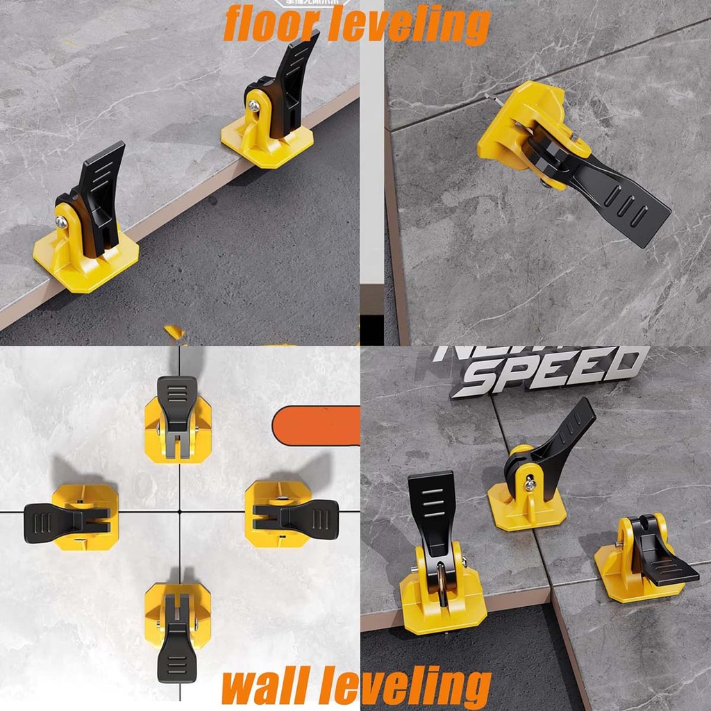 Tile Leveler Adjuster 50 Pcs Kit Positioning Artifacts Leveler Locator Spacers Cons For Wall
