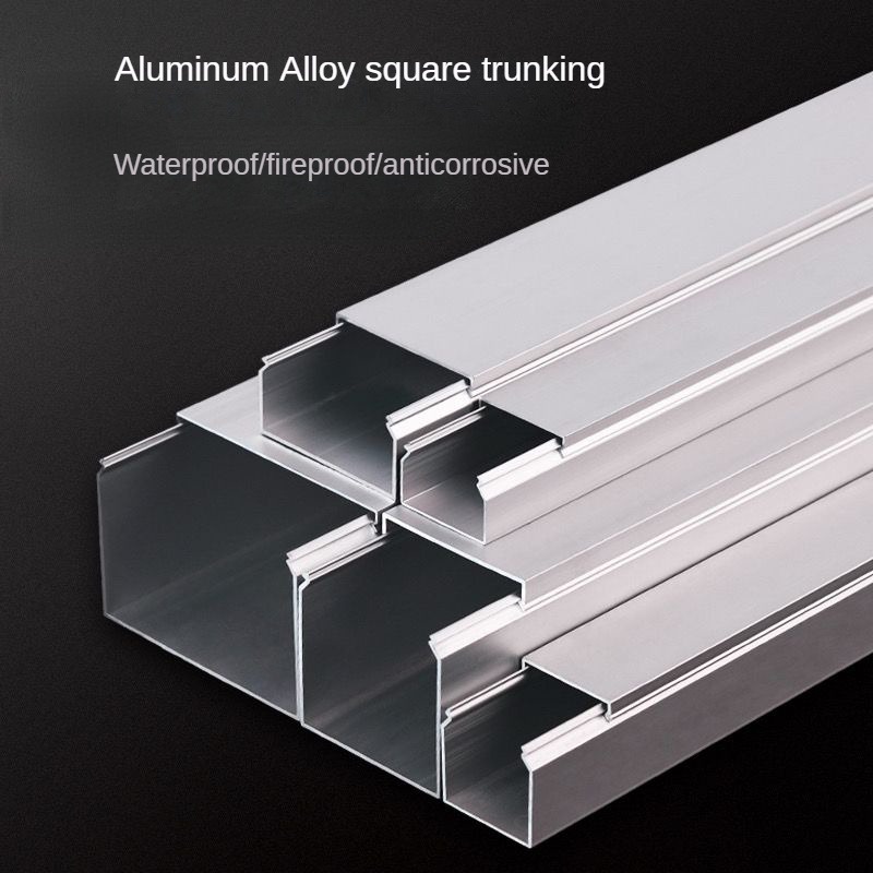 Aluminum Alloy Trunking Square Open-Mounted Trunking U-Shaped Wire ...
