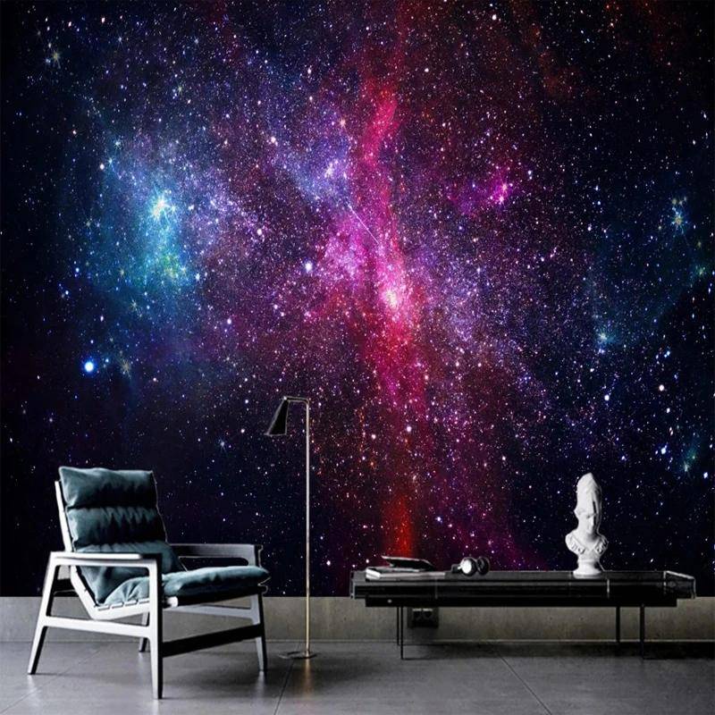Custom Any Size Night Sky Universe Stars Galaxy Ceiling 3D Photo ...