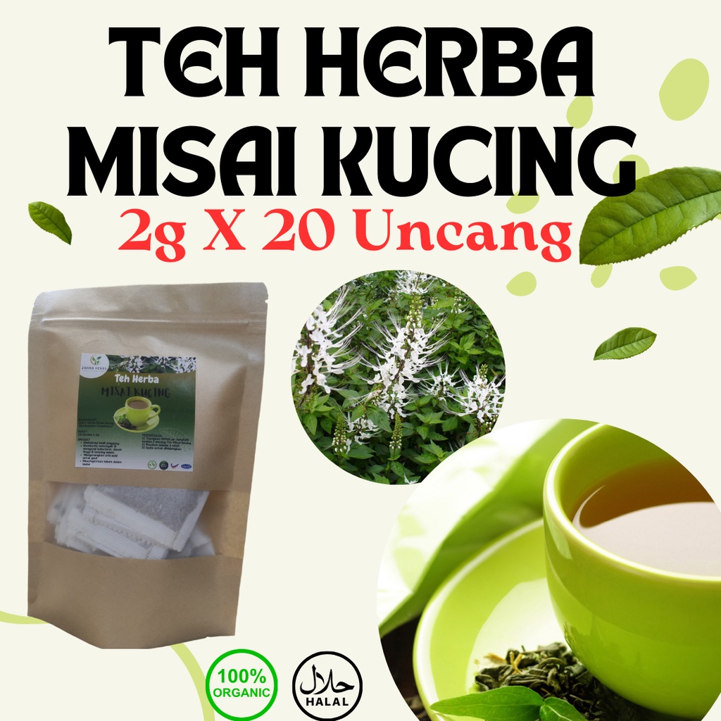 20 Uncang Teh Misai Kucing Orthosiphon aristatus Tea Organic drink ...