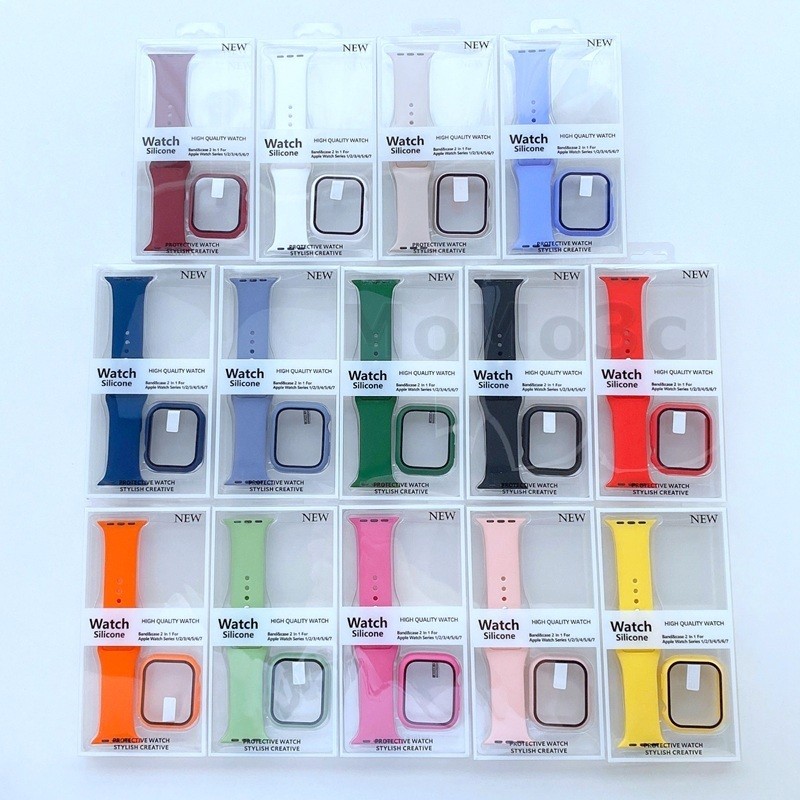 2 In 1 Pack Starlight Color iWatch Case with Strap for iWatch 10 Ultra ...