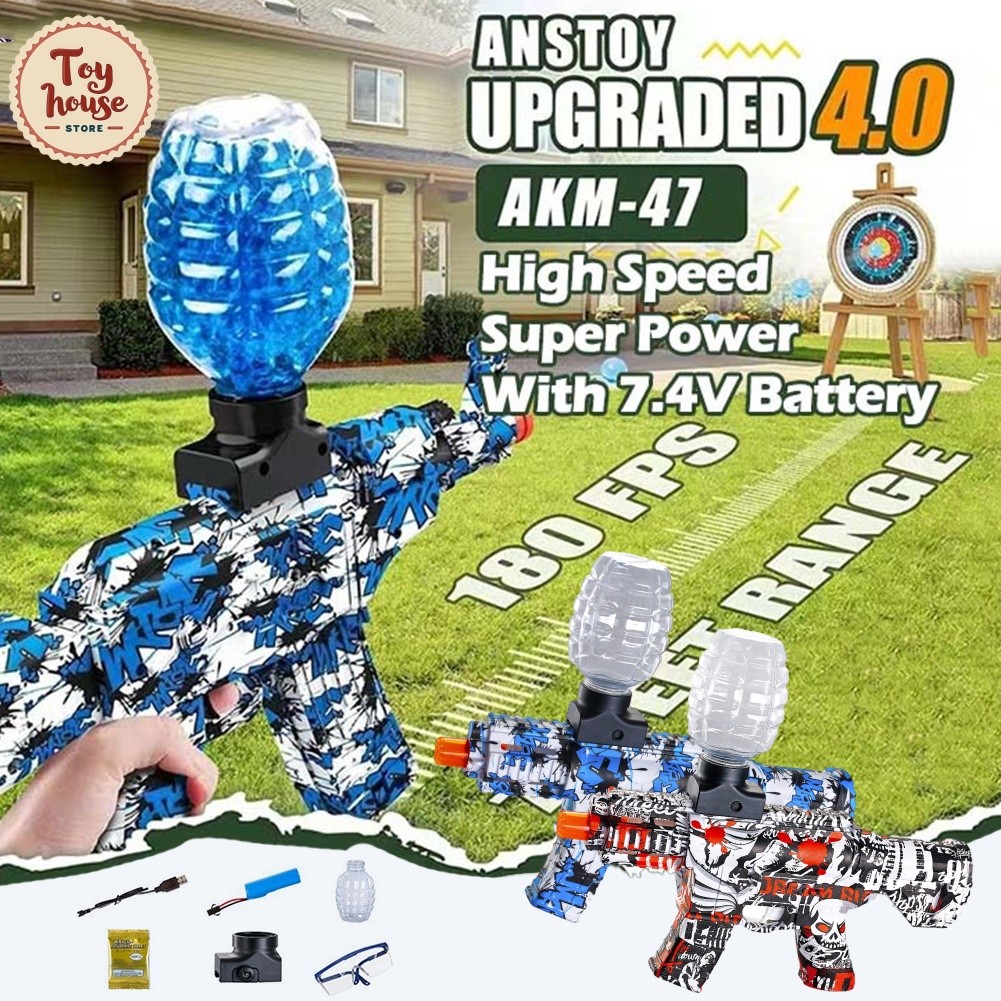 TH Gel Blaster Electric Splatter Water Bead Ball Gun Automatics Shooter ...