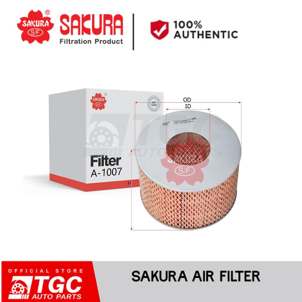 Sakura Air Filter A1113 Isuzu Trooper 1983 Model 5-14215-028-0 1Pc ...
