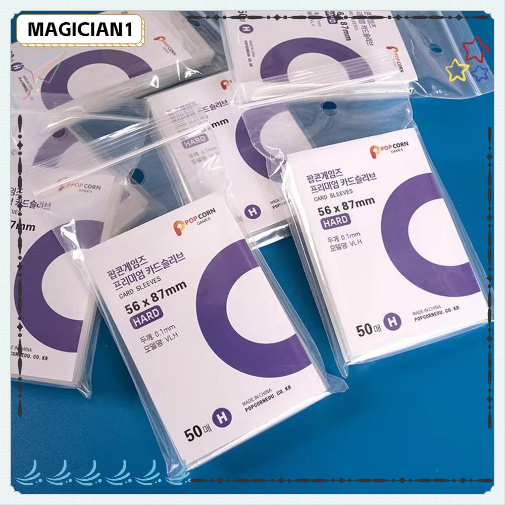 MAGICIAN1 50pcs Photocard Holographic Protector Film, 3 Inch Kpop Card ...