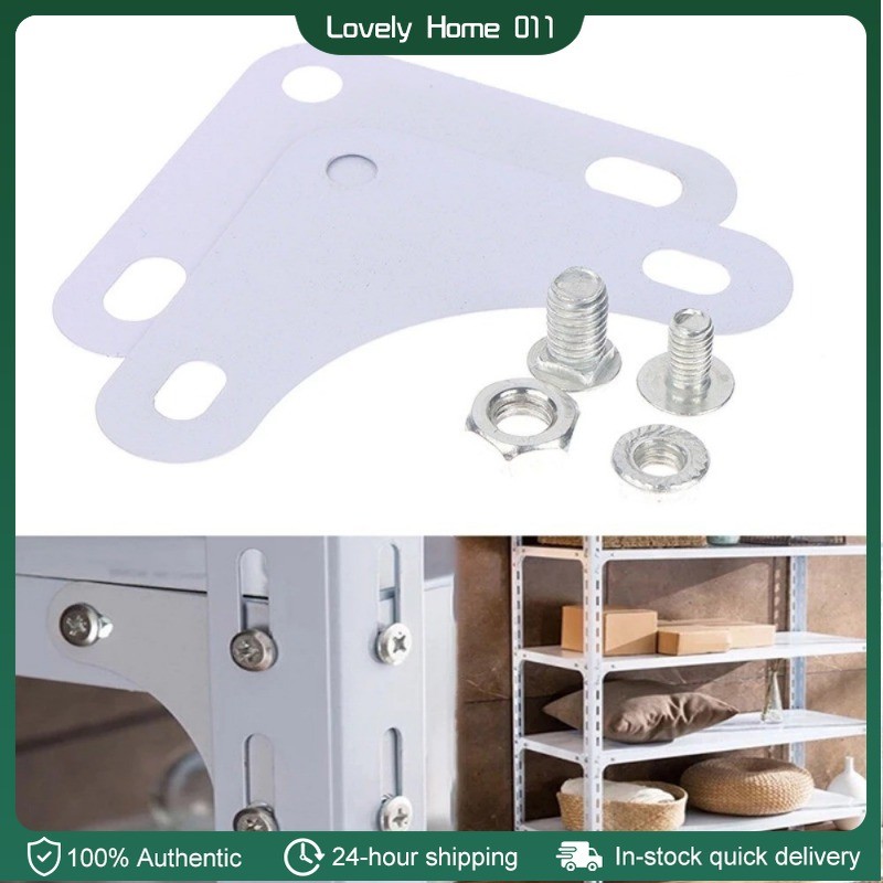Slotted Angle Bar 1.3mm Stainless Steel DIY Shelf Accessories with Oval ...