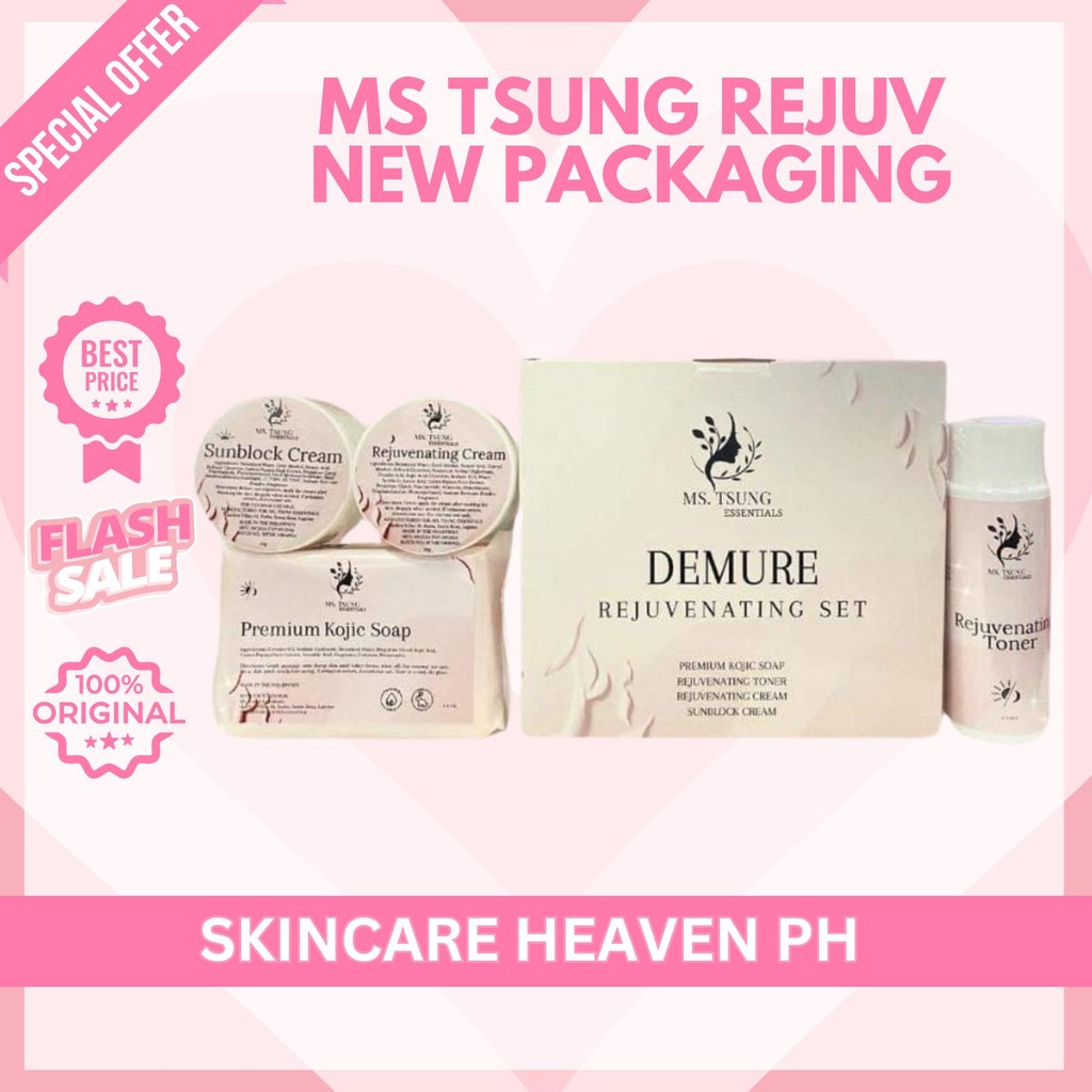 Ms Tsung Demure Rejuvenating Set / MS TSUNG ESSENTIALS PRODUCTS Whitening Radiant Smoother ...