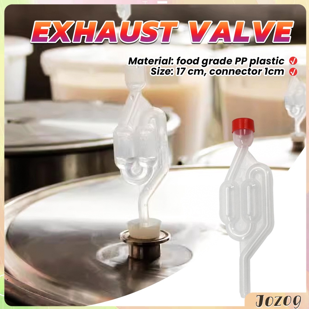 JOG Wine Fermentation Airlock Valve Plastic One-Way Exhaust Seal Beer ...