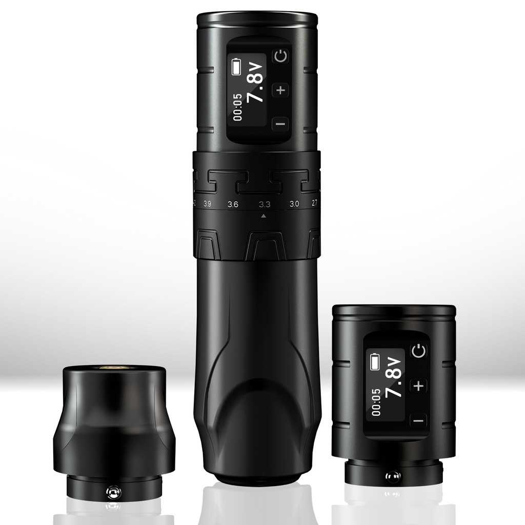 SABER Tattoo Wireless Machine Adjustable Stroke Pen Type Tattoo Pen Set ...