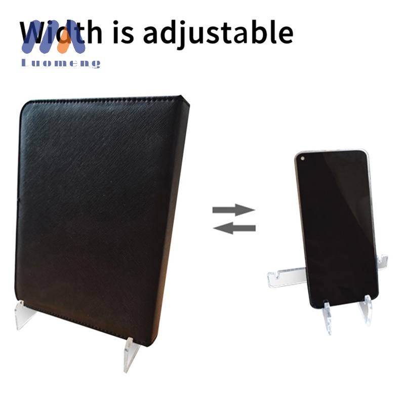 LuoMeng Acrylic Book Stand Clear Book Easel With Display Stand Display ...