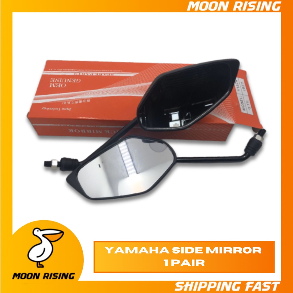 YAMAHA SIDE MIRROR 1 PAIR MOTORCYCLE [MOON RISING] | Shopee Philippines