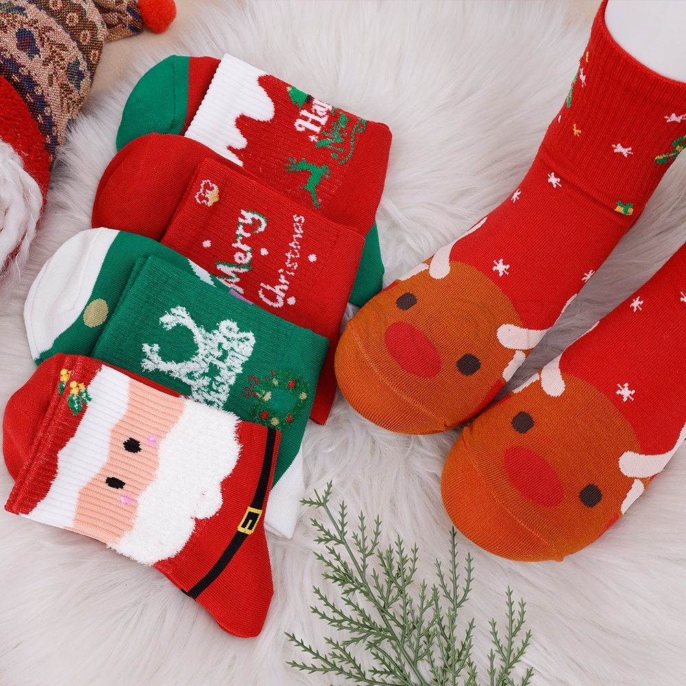Comfortable Cotton Home Sleeping Socks Casual Funny Autumn Winter Plush ...