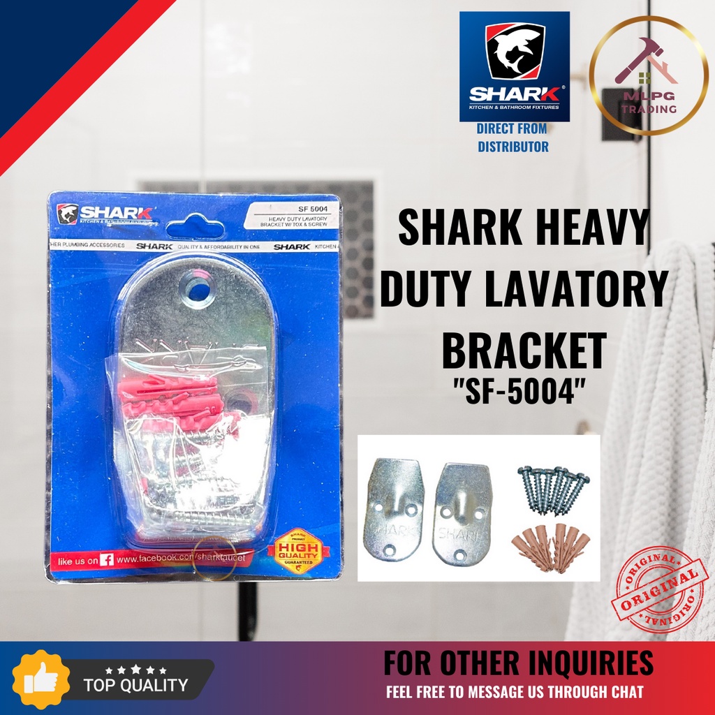 Shark Heavy Duty Lavatory Bracket (SF-5004) (2 Brackets Per Pack) HIGH ...