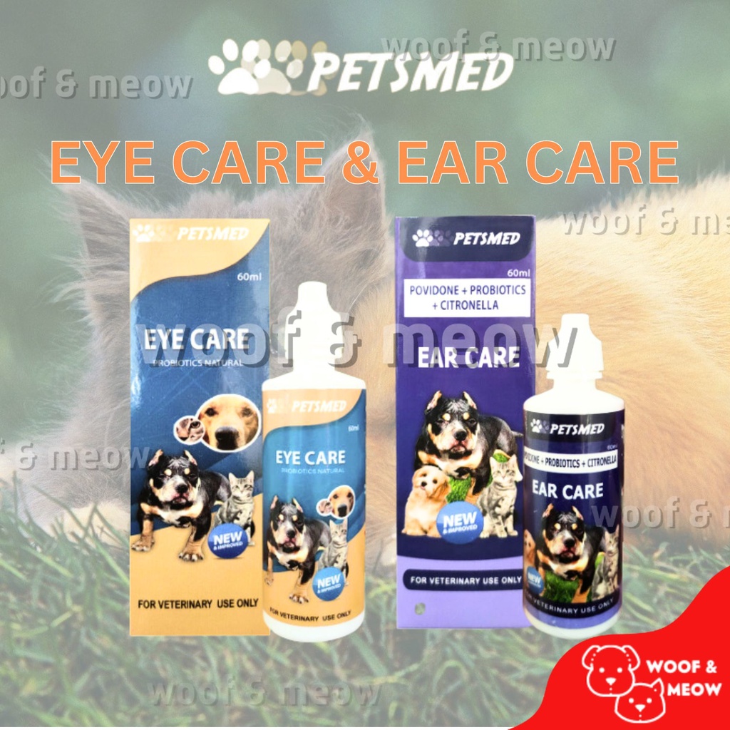 PETSMED EAR CARE AND EYE CARE FOR YOUR PETS 60ML | Shopee Philippines