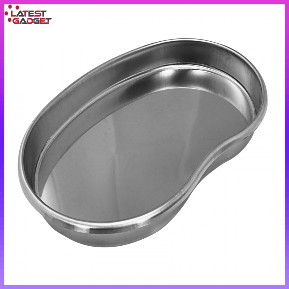 LatestGadget Kidney Shape 201x140x25mm Stainless Steel Medication Tray ...