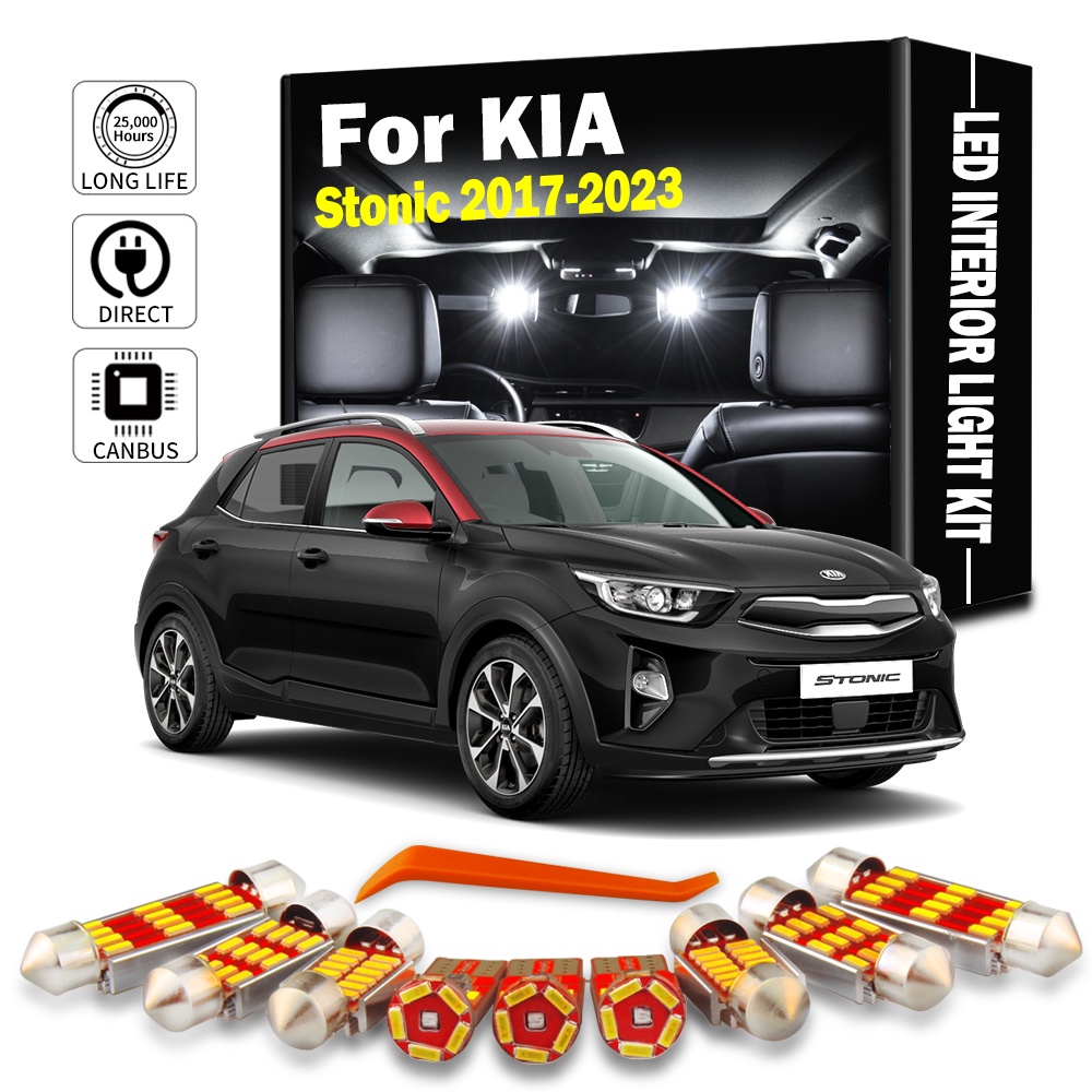 11Pcs Car LED Interior Bulb Kit For Kia Stonic 2017 2018 2019 2020 2021 ...