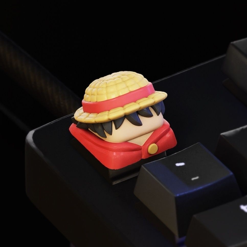 One Piece Keycaps Luffy Sanji Zoro Keycaps for Mechanical Keyboards ...