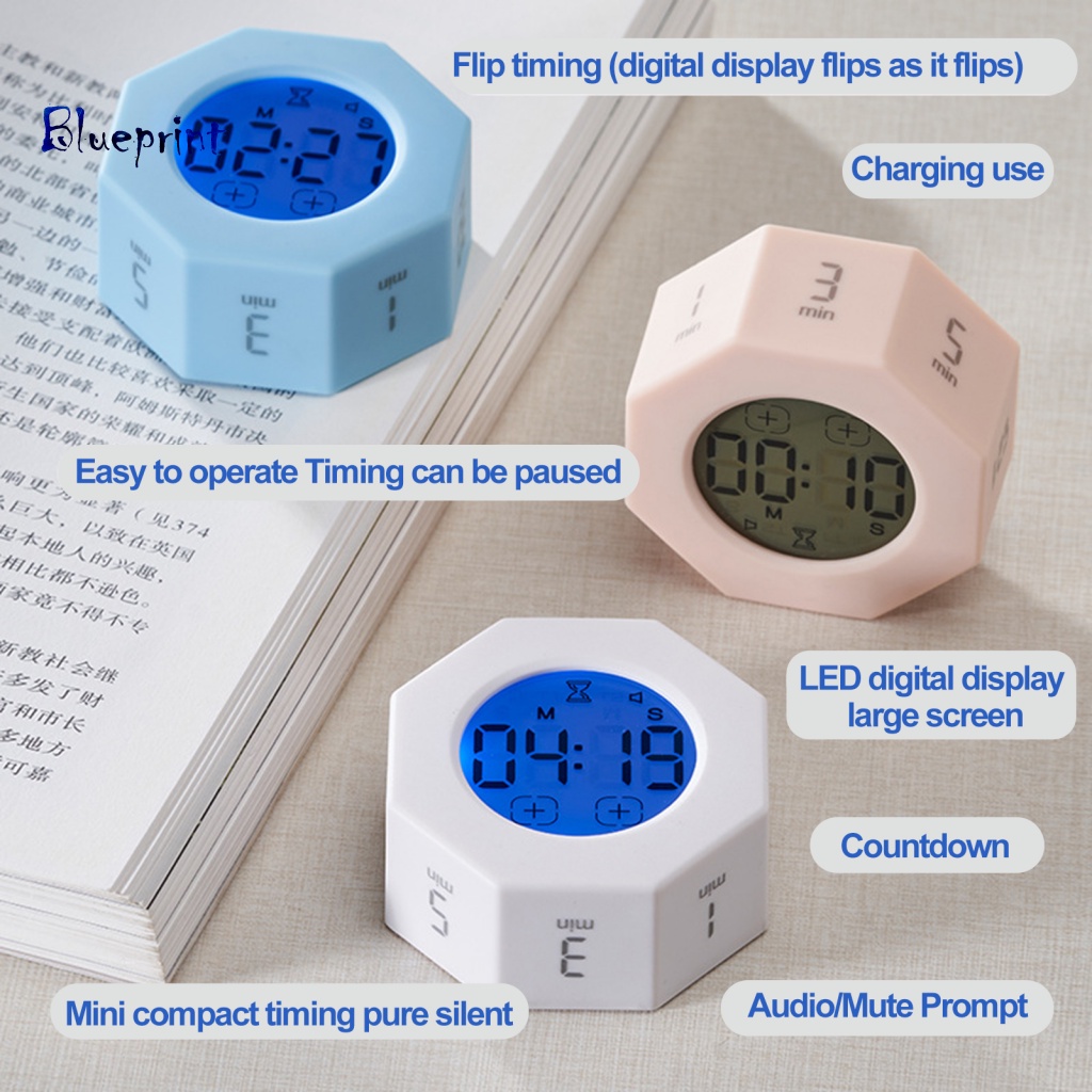 [Ready stock] Gravity Sensor Digital Timer Countdown Digital Timer Portable Touch Control ...