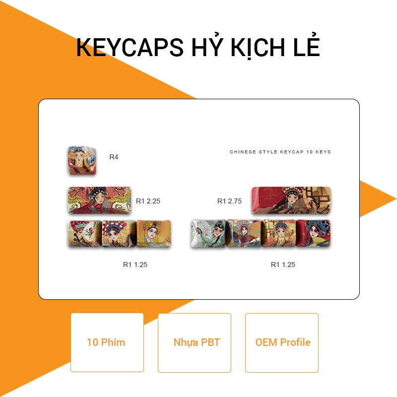 10-key style happy keycaps set | Pbt keycaps | Oem Keycaps | Mechanical ...