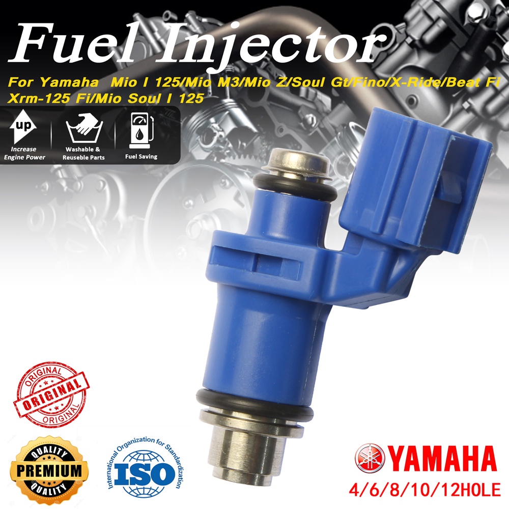 Racing Fuel Injector Yamaha 4/6/8/10/12 Holes Mio 125 M3 Mio Z Soul GT X-Ride Aerox Fino F1 Soul ...