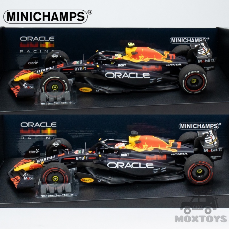 MINICHAMPS 1:18 2023 F1 ORACLE RB RACING RB19 #11 SERGIO PEREZ / #1 MAX ...