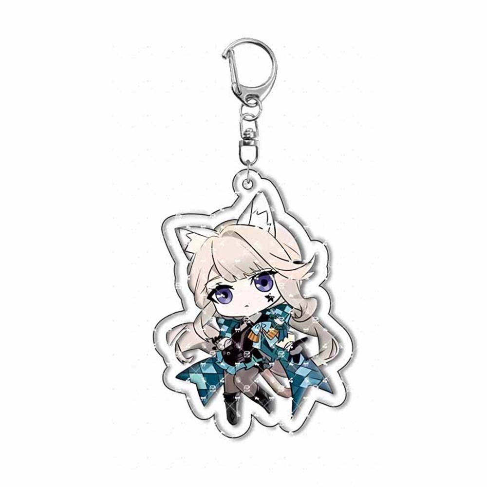 Cute Anime Genshin Impact Keychain Cartoon Game Character Lynette Lyney ...