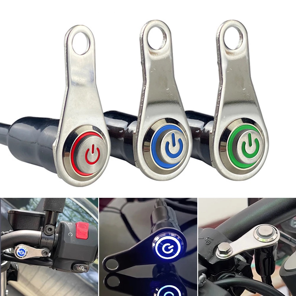 LED Motorcycle Switch ON+OFF Handheld Aluminum Alloy Waterproof 12V Fog ...
