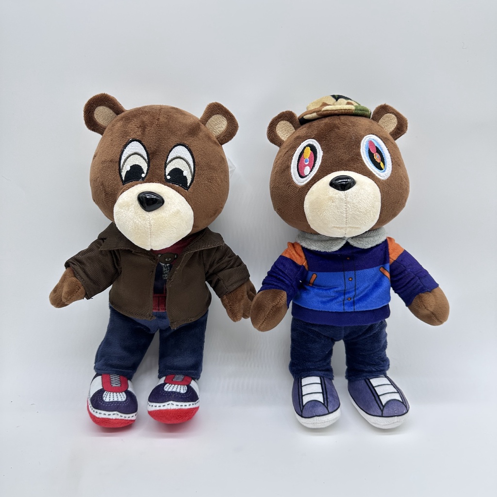30cm Kanye Dropout Bear Plush Dolls Toys the college dropout Teddy Bear ...