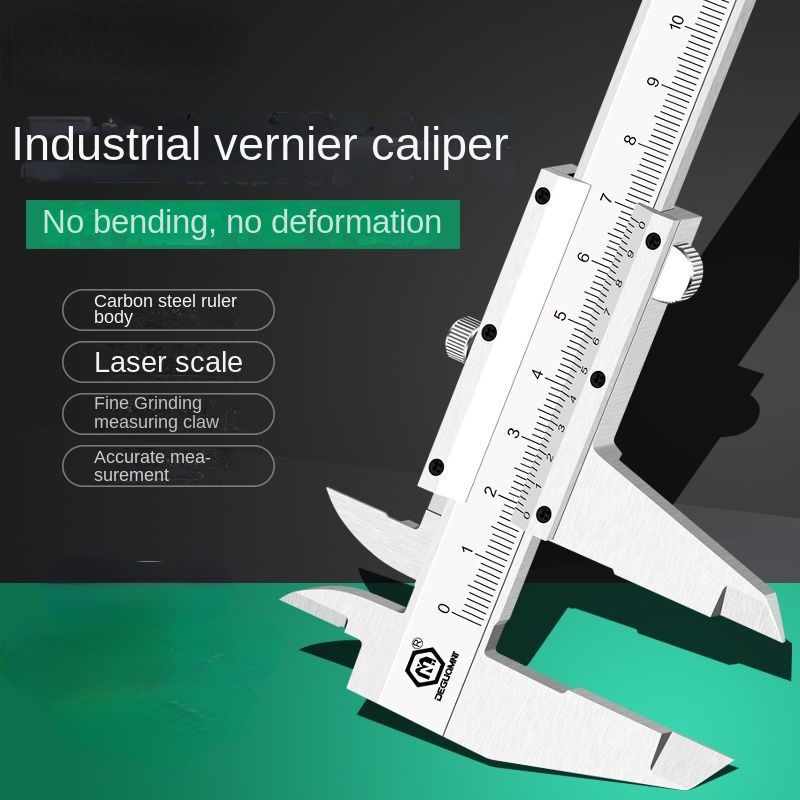 Meinite Industrial-Grade Measuring Caliper Mechanical Vernier Caliper High Precision 0-150/200 ...