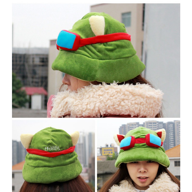 League game peripheral Timo hat with ears anime peripheral plush ...