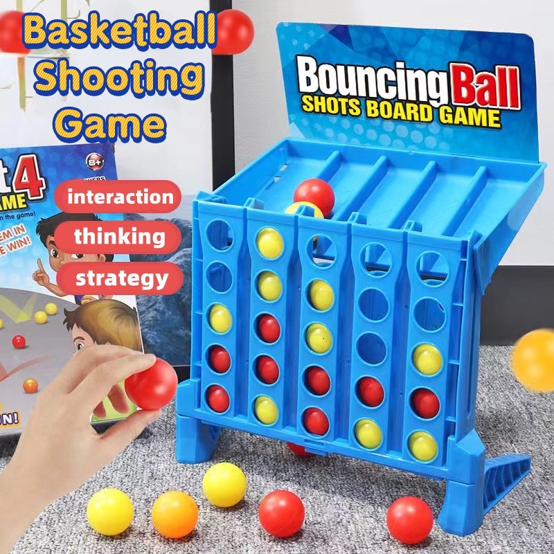 4-shots Bouncing Game Linking Shots Bounce Ball Finger Kids Basketball ...