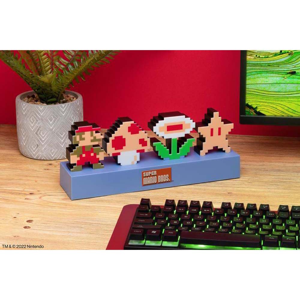 Super Mario Bros Icons Light Nintendo Retro Gaming Light Night Lights ...