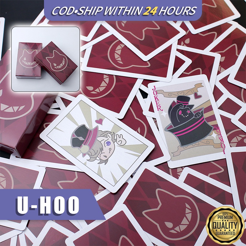 Genshin Impact Lyney Cos Magic Poker Cards Paper Playing Cards Cosplay ...