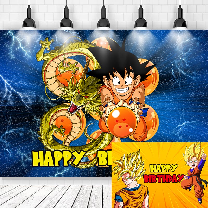 Dragon Ball Backdrop For Photography Baby Shower Kids Children Girl Boy ...