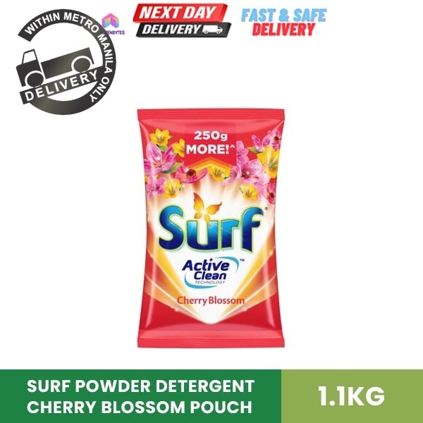 Surf Powder Detergent Cherry Blossom Pouch 1.1kg | Shopee Philippines