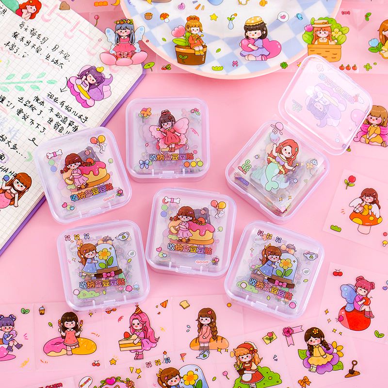 Boxed Transparent Sticker Cartoon Mobile Phone Stickers DIY Cup ...