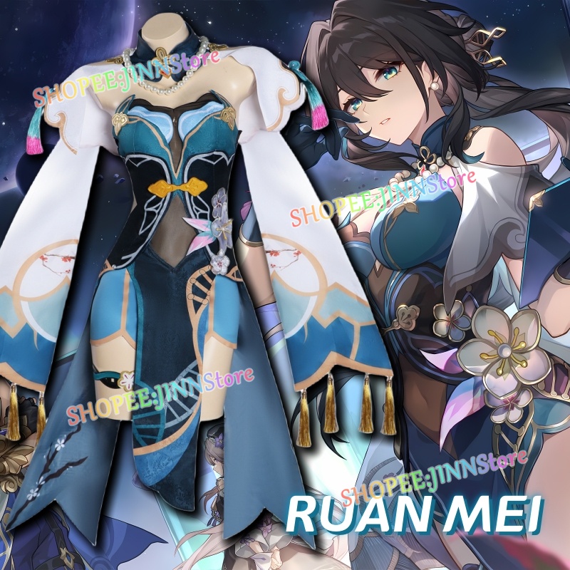 - JINN - Star Rail Ruan Mei Cosplay Costumes Ruan Mei Wig Cosplay Game ...