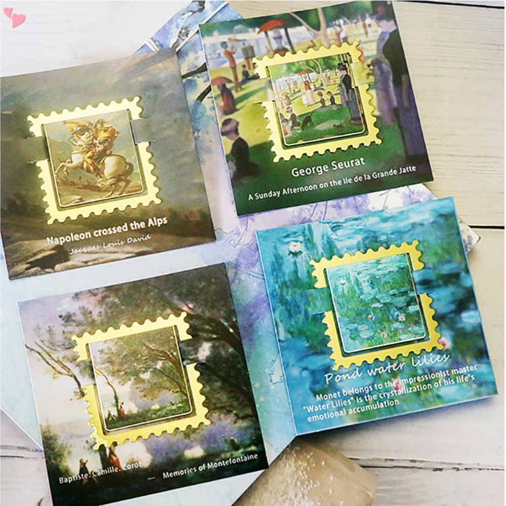 Metal Bookmarks Famous Oil Paintings Stamps Cultural And Creative ...