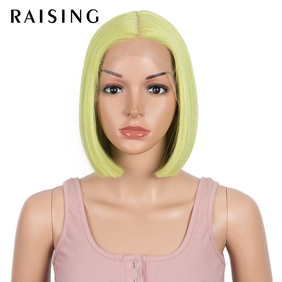 RAISING Straight Synthetic Lace Wigs Short | Shopee Philippines