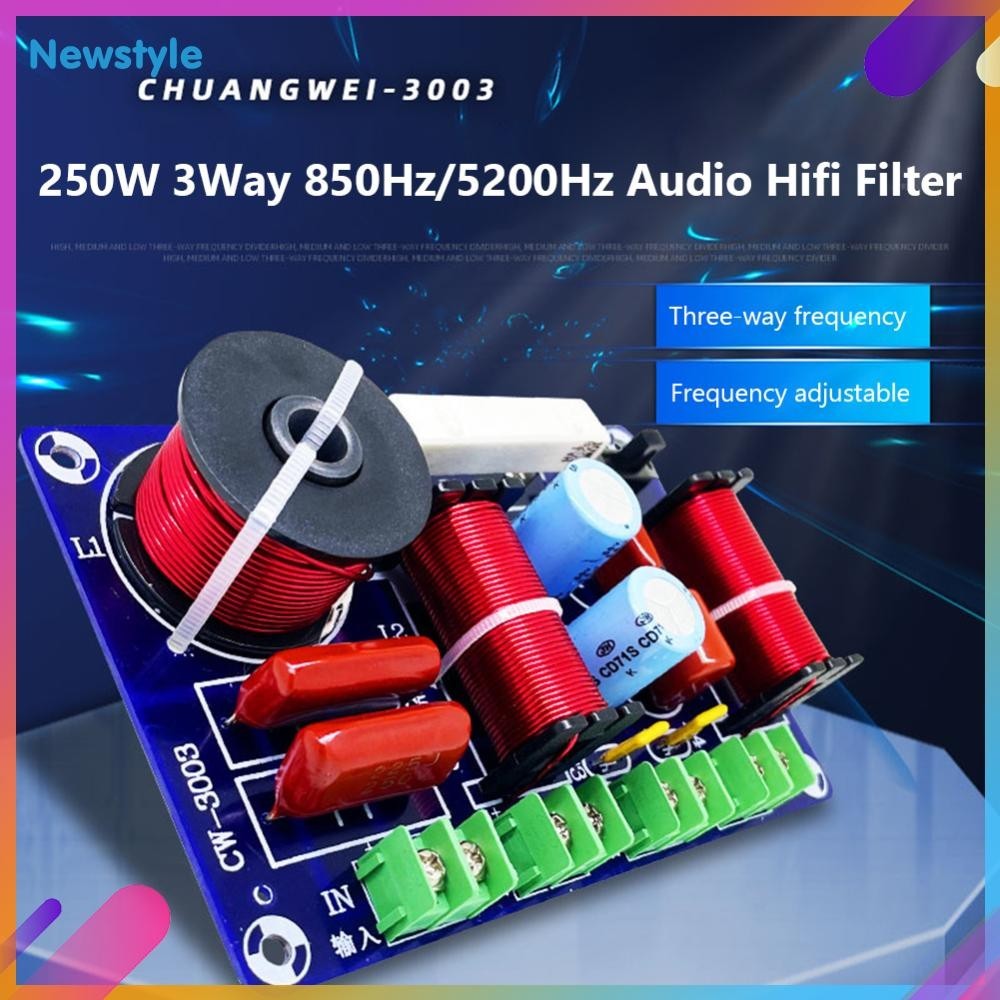 250W 3 Way Speaker Crossover Circuit Treble Midrange Bass Frequency Divider Kit | Shopee Philippines
