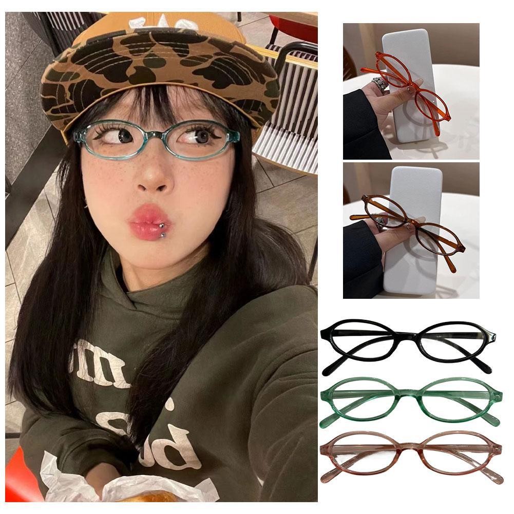 Oval Glasses Frame Retro Small Frame Hot Girl New Ins Female Frame ...