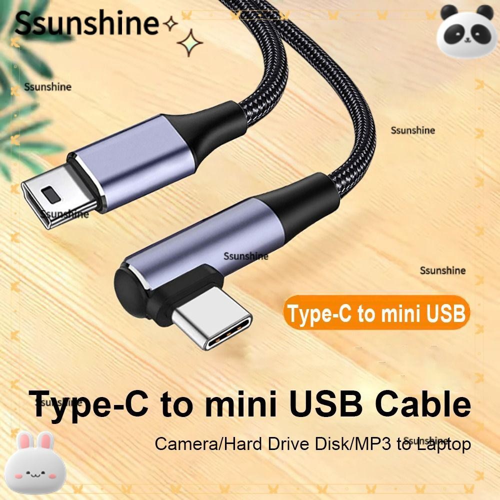SSUNSHINE USB Type C To Mini USB Cable, Data Sync Digital Camera USB-C ...