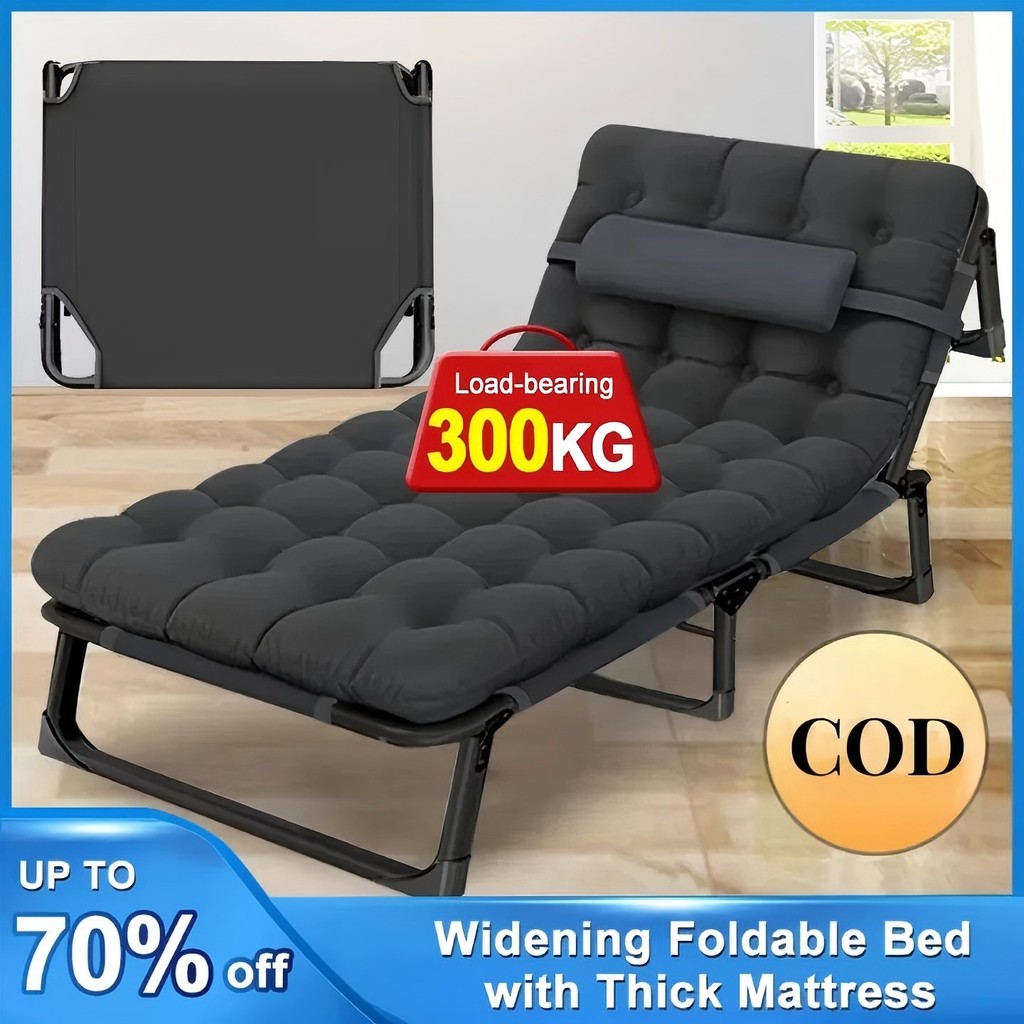 Heavy Duty Folding Bed single Family Office Nap Bed with Foam Single ...