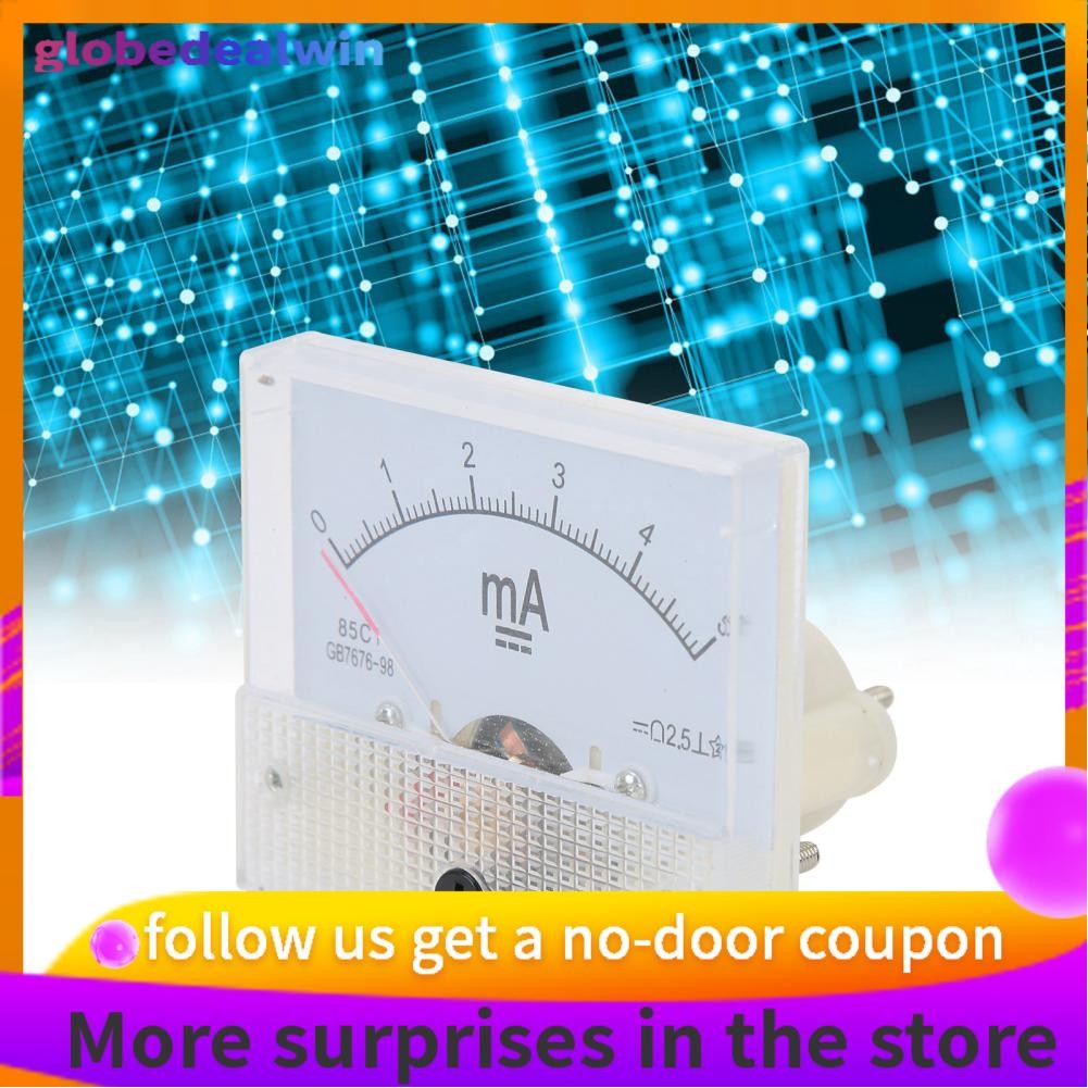 Globedealwin 85C1-A DC Pointer Current Meter Head 0?5MA Analog Panel ...