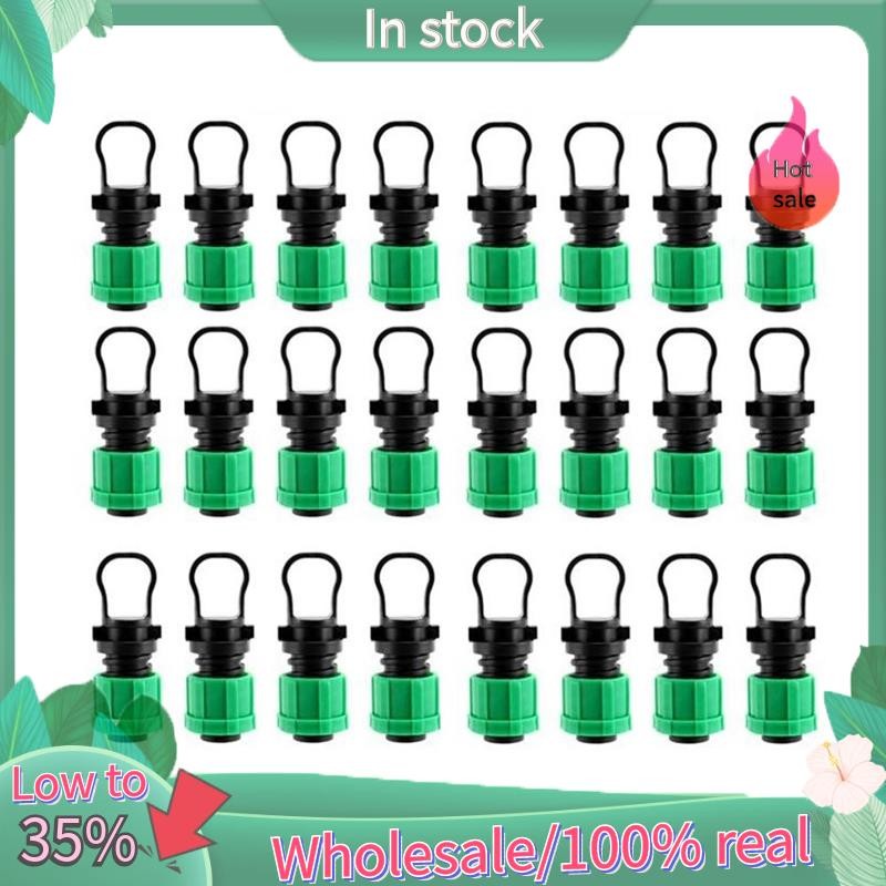 24Pcs Drip Irrigation Tubing End Cap Plug 1/2 Inch Universal End Cap ...