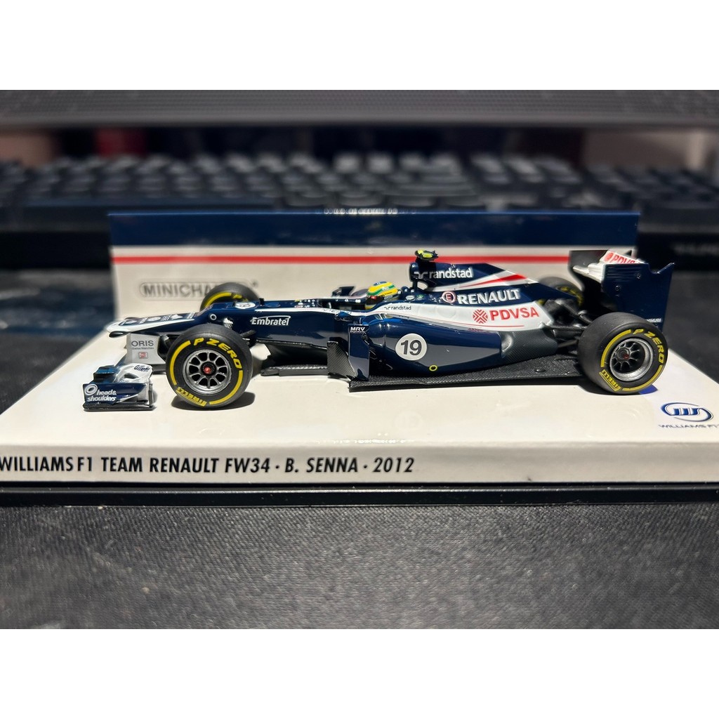 Mini Cut 1/43 F1 Williams Toyota Fleet FW34 Small Seine 2012 Game ...