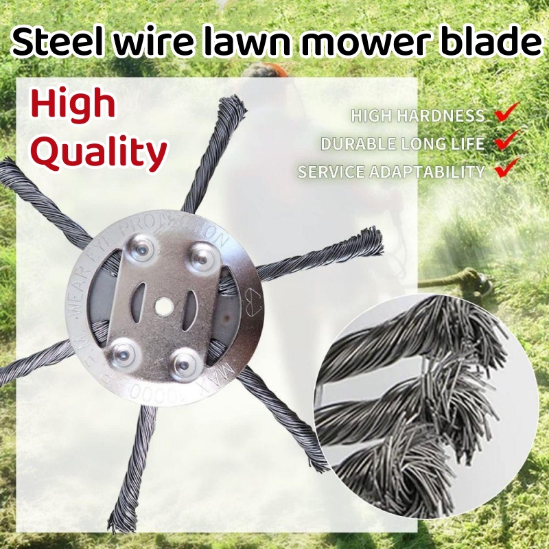 Steel Wire Grass Trimmer Heads Professional Weed Eater Blades Steel ...