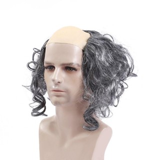BAGGYS Funny Bald Wig, Props Curly Old Man Bald Wig, April Fool's Day ...
