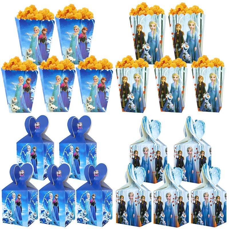 12pcs Frozen Elsa Candy Gift Boxes,y Popcorn Boxes, Frozen Themed Party ...