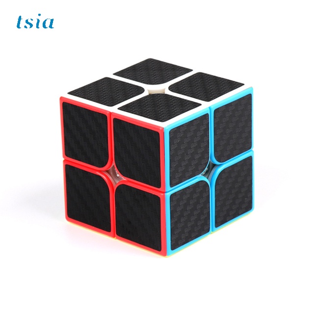 G7 2x2 Magic Cube Carbon Fiber Sticker Smooth Speed Cube Children Decompression Puzzle Toys ...