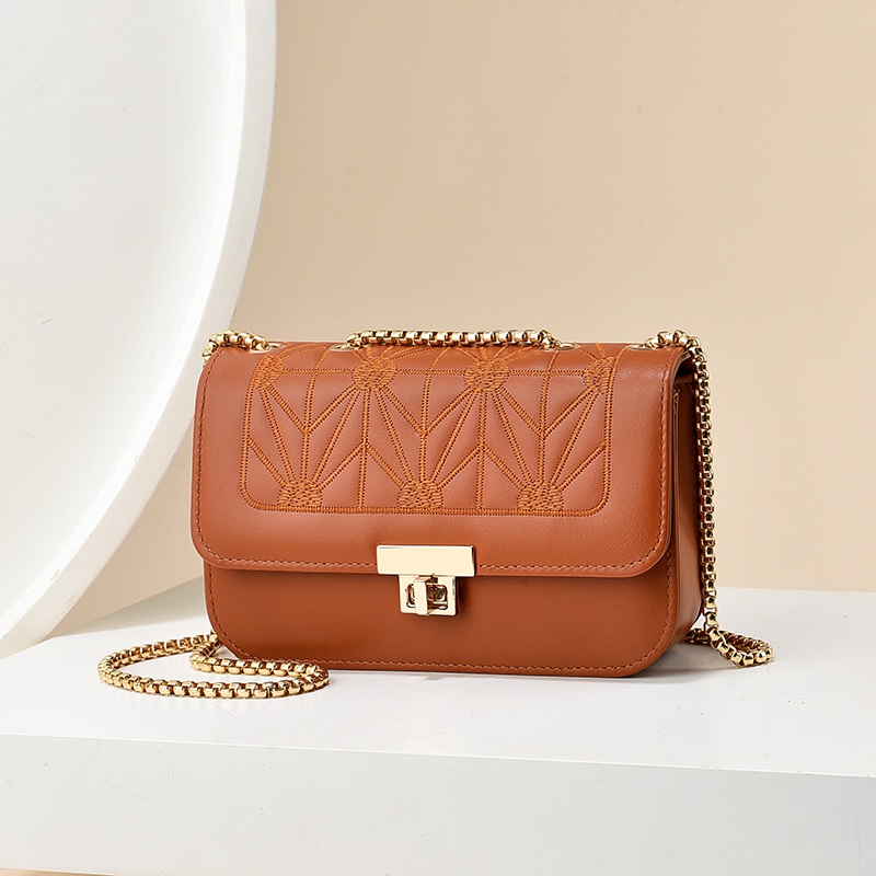 UISN #S810 Women's Bag Mini Slanted Backpack Chain Lock Small Square ...